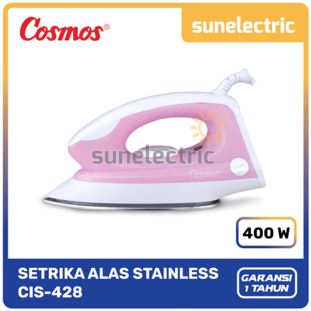 Jual Cosmos CIS-428 Setrika / Gosokan Alas Stainless Steel 400 Watt ...