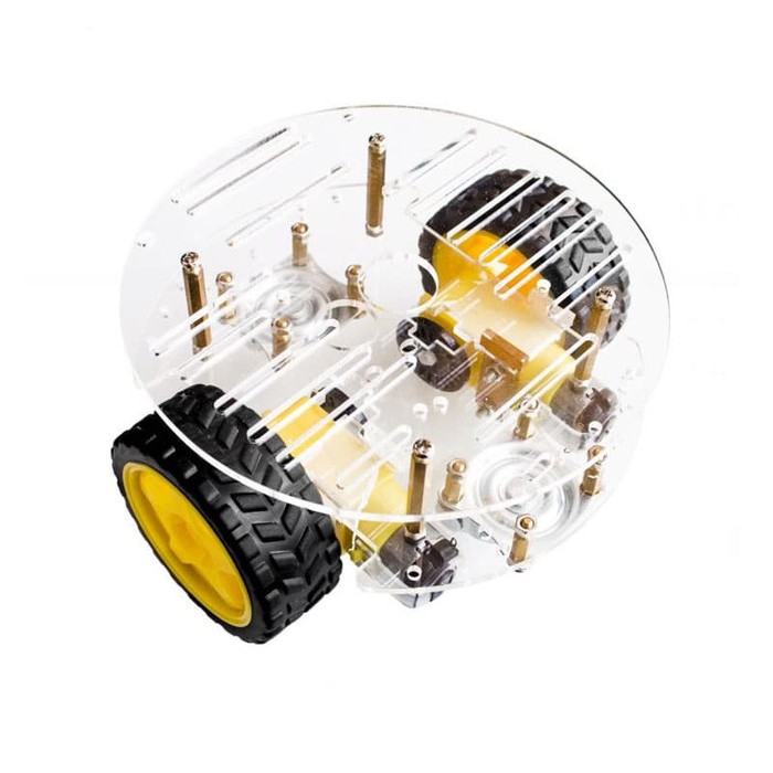 Jual Chasis Mobil Robot 2wd 2 wd Smart Car Chassis For Arduino Bulat ...