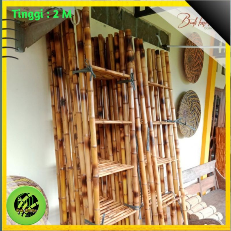 Jual TANGGA BAMBU CENDANI / CENDANI BAMBOO LADDER / TANGGA DEKORATIF 2M ...
