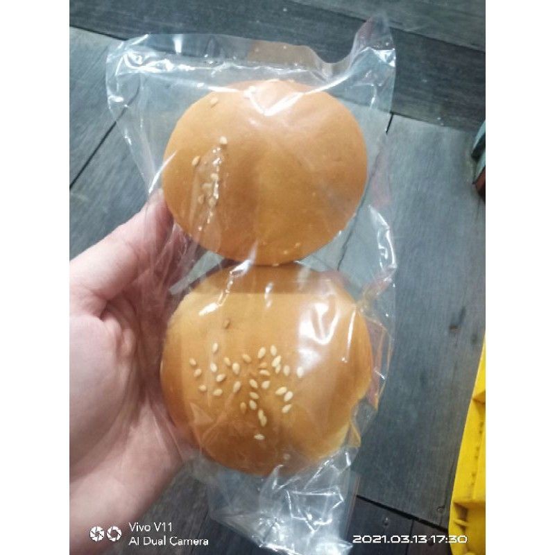 Jual Roti Burger / Hotdog per pcs Original dan Warna Hitam Merah Hijau ...