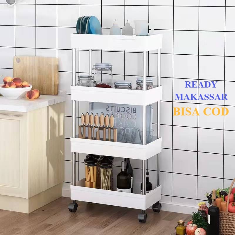 Jual MURAH! TROLLEY TROLI NARA RAK 4 SUSUN / RAK SUSUN / RAK SERBAGUNA ...