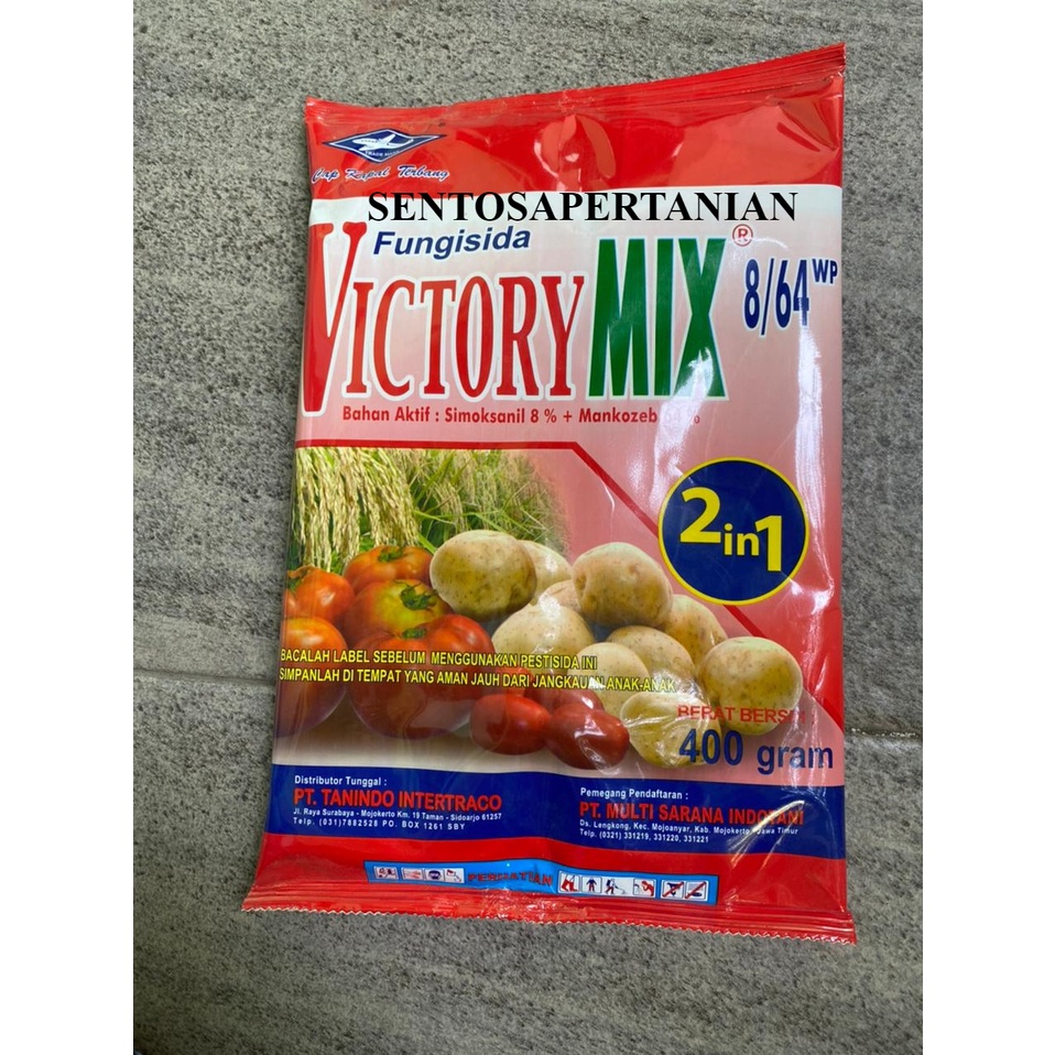 Jual fungisida kontak sistemik VICTORY MIX 8/64WP 400gr dari CAP KAPAL ...