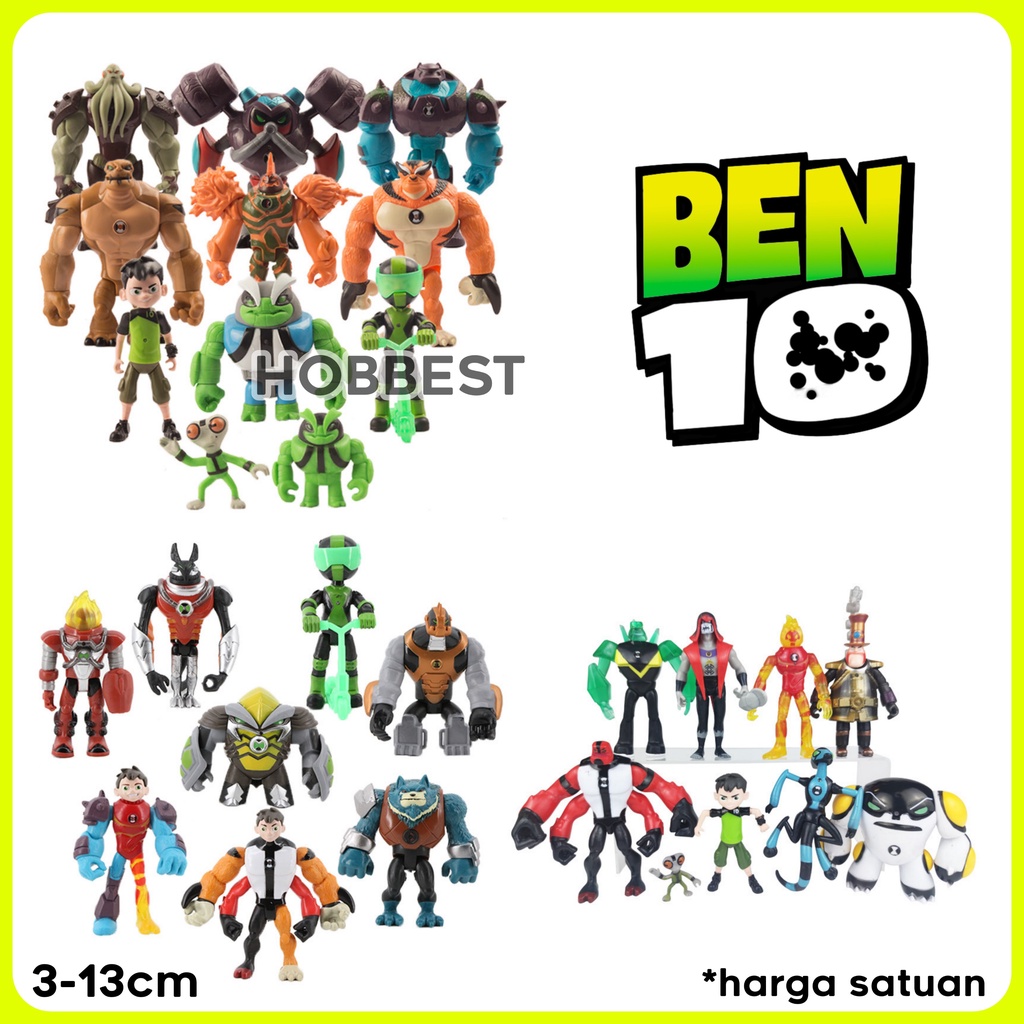 Jual Action Figure BEN 10 - Miniatur Pajangan Mainan Topper Kue Alien ...