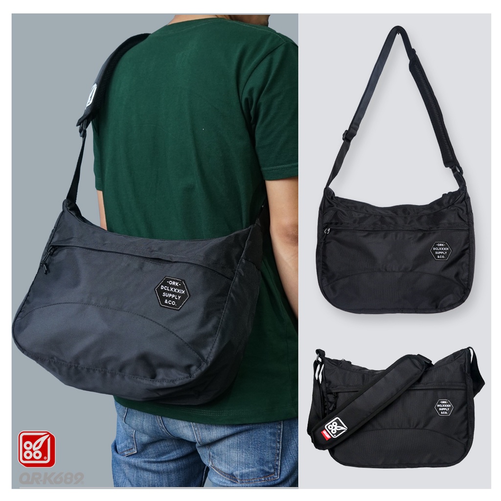 Jual Tas Selempang Pria Sling Bag Slempang Cowok Waterproof ORK689 Half ...