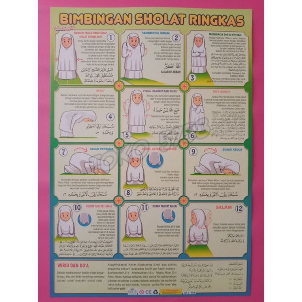 Jual Poster bimbingan sholat dapat membantu belajar anak agar cepat ...