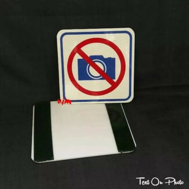 Jual Acrylic tulisan dilarang memfoto atau dilaranb memotret , sign ...