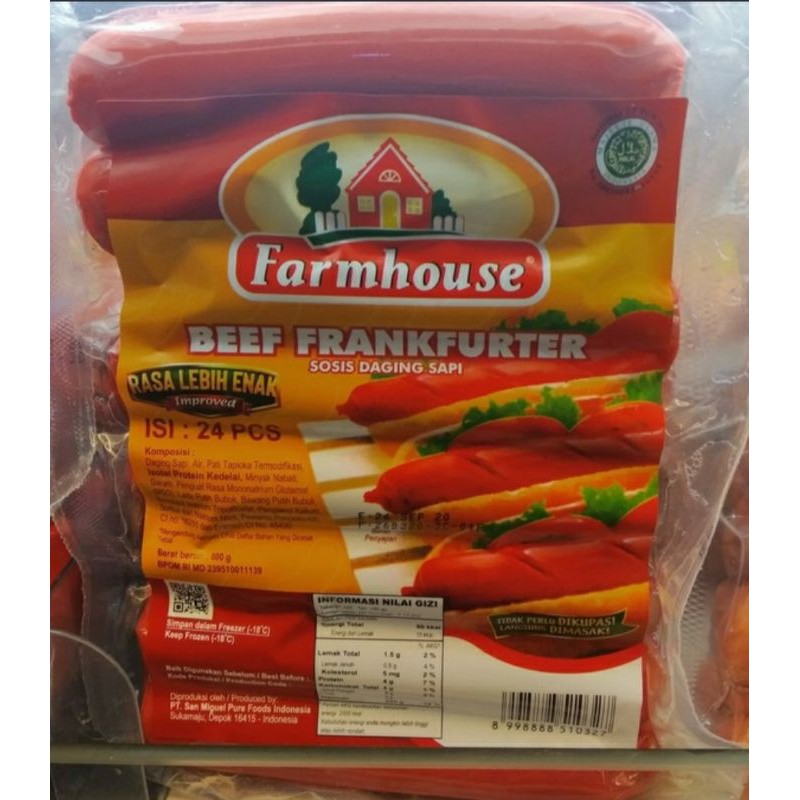 Jual sosis farmhouse beef cocktail sosis keju sapi lada hitam sosis ...