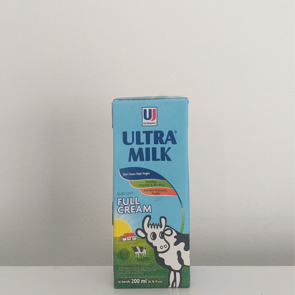 Jual ULTRA MILK UHT FULL CREAM 200ML | Shopee Indonesia