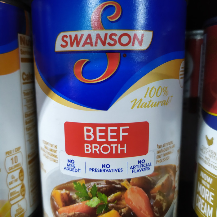 Jual SWANSON Beef Broth 100% Natural No MSG Added 411gram | Shopee ...