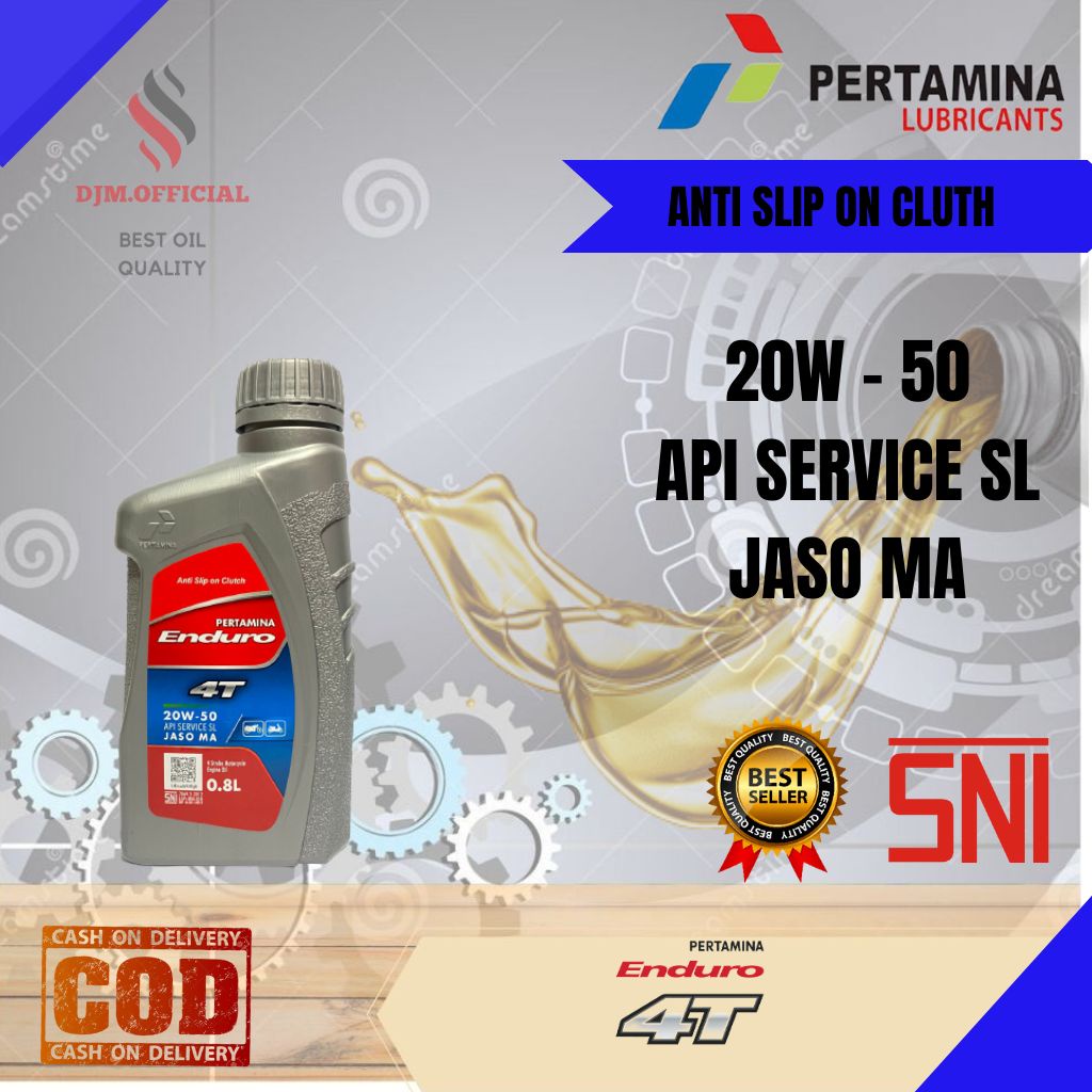 Jual OLI OIL MESIN PERTAMINA ENDURO 4T 800ML 4T 10W-40 API SL ENDURO4T PERTAMINA | Shopee Indonesia
