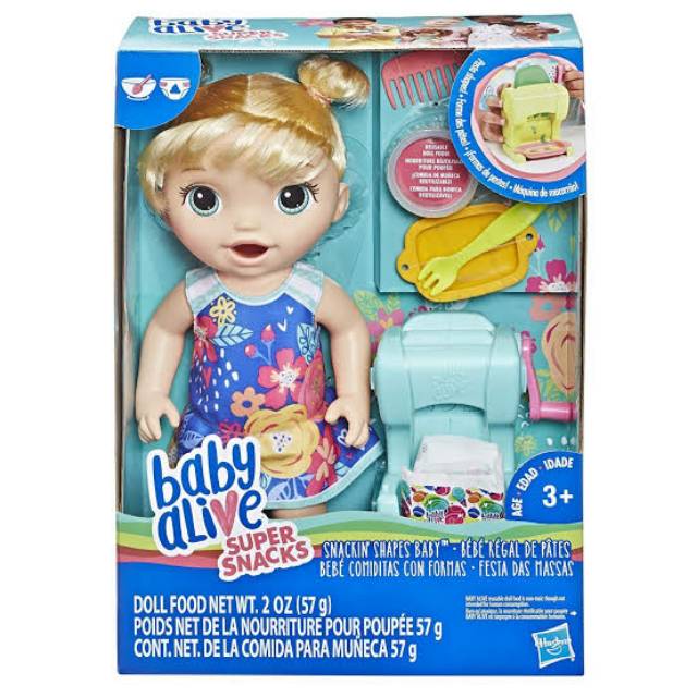 Jual Baby Alive Super Snacks Snackin' Shapes snacking shapes Baby Doll set | Shopee Indonesia