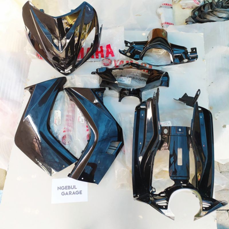 Jual Slebor Sayap Jupiter MX Hitam Cover Body Depan Dek Set ORI YAMAHA ...