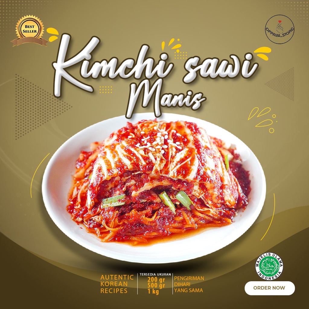 Jual Kimchi Sawi Rasa Manis Korea 1Kg Enak Halal Harum Manis | Shopee ...