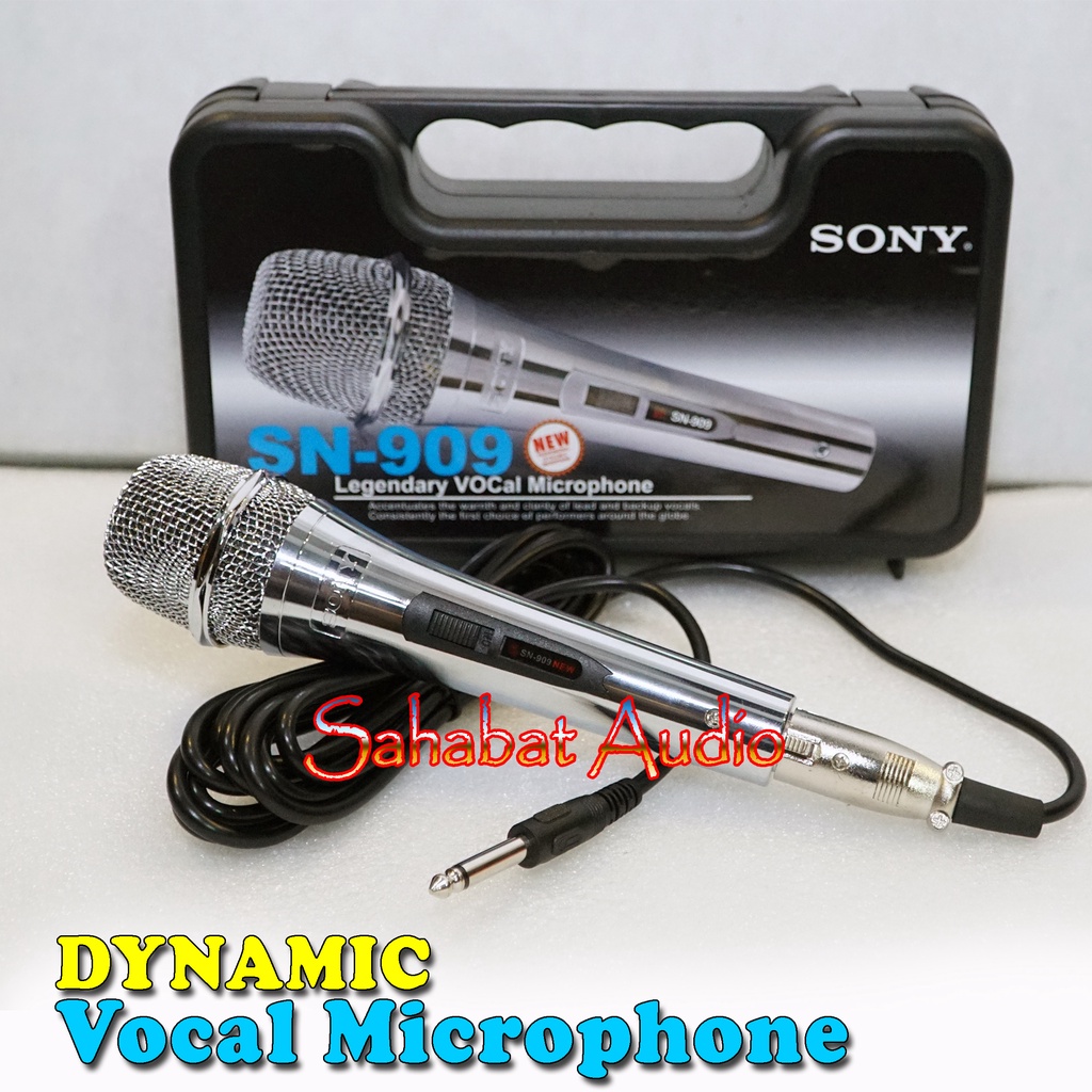Jual Mic Kabel SN 909 Koper / DYNAMIC Microphone Cable SONY SN - 909 ...