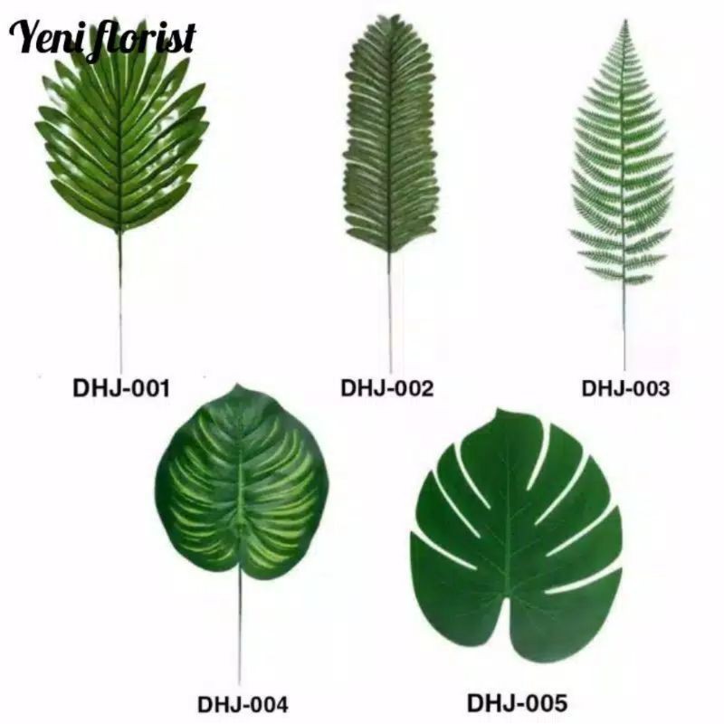 Jual daun palm palem/daun hias /daun artifisal articial/daun dekorasi ...