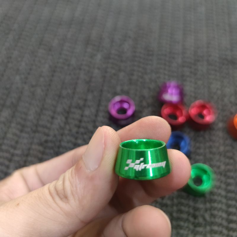 Jual RING MONEL KERUCUT GF RACING THAILAND L 12 / M8 RING BAUT ALMU CNC ...