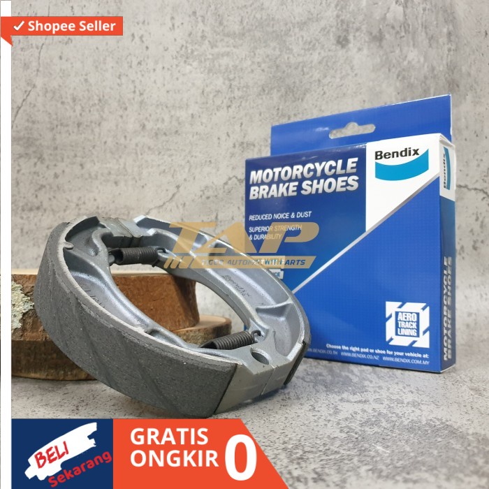 Jual BRAKE SHOE - KAMPAS REM BELAKANG VARIO / BEAT BENDIX MS6 DAP ...