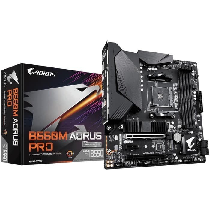 Jual Gigabyte B550M Aorus Pro (AM4, AMD Promontory B550, DDR4, USB3.2 ...