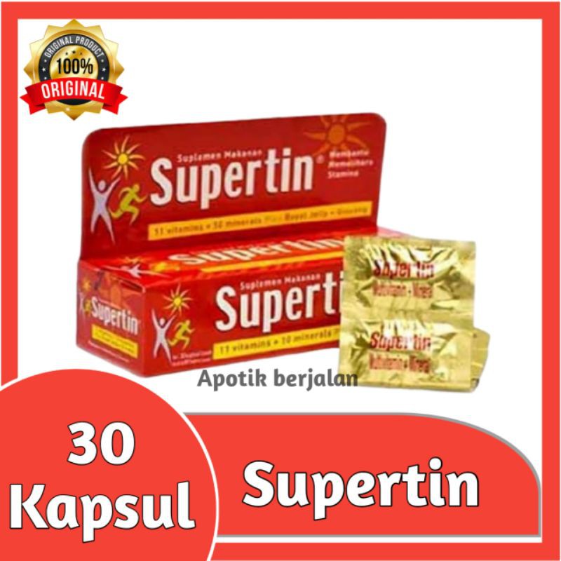 Jual SUPERTIN MULTIVITAMIN ISI 30 (6 STRIP) | Shopee Indonesia