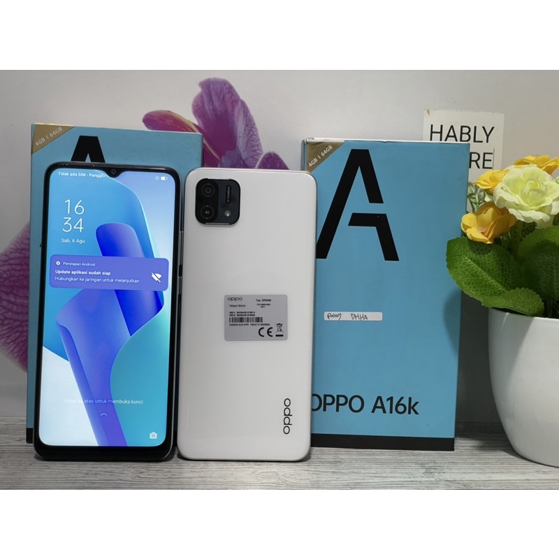 Jual Oppo A16K 4/64 second fullset | Shopee Indonesia