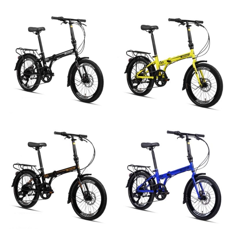 Jual SEPEDA LIPAT FOLDING BIKE GENIO F 371 UKURAN 16 & 20 INCH | Shopee Indonesia