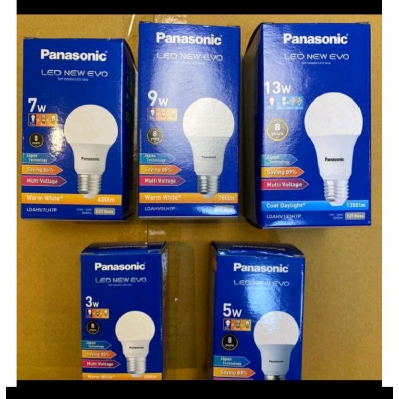 Jual Lampu led panasonic 3w 5w 7w 9w 11w 13w 5 led bulb bohlam rumah ...