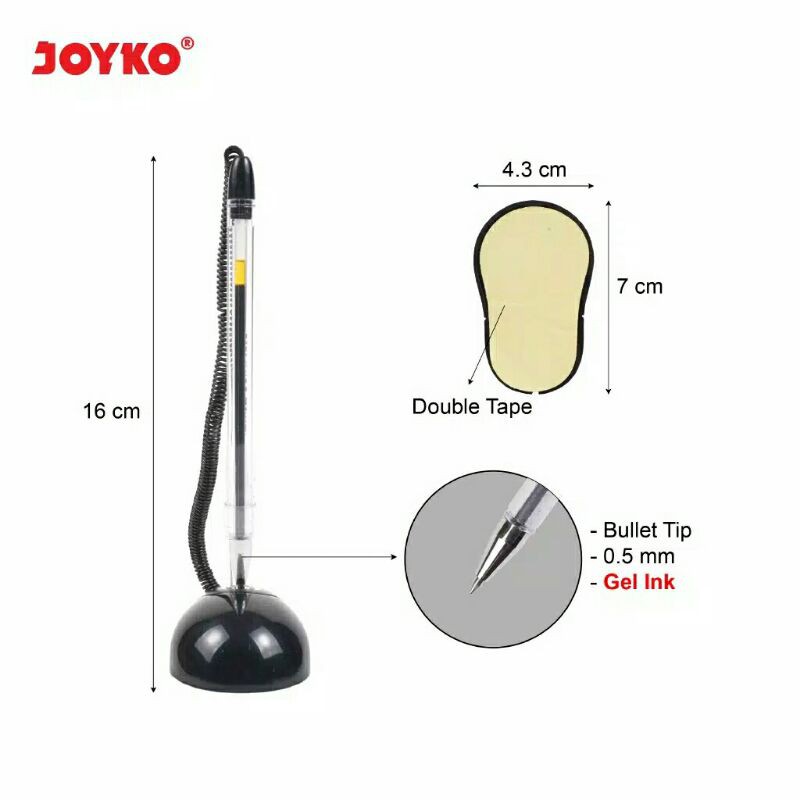 Jual Pulpen Meja Stand Pen Gel PSGP-147 Joyko 0.5mm | Shopee Indonesia