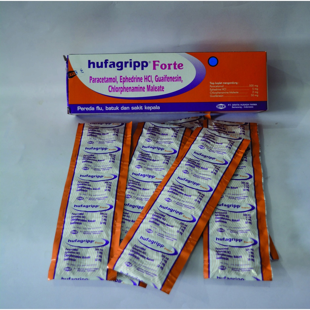 Jual Hufagripp Forte Tablet (Obat Batuk, Flu, Demam dan Sakit Kepala ...