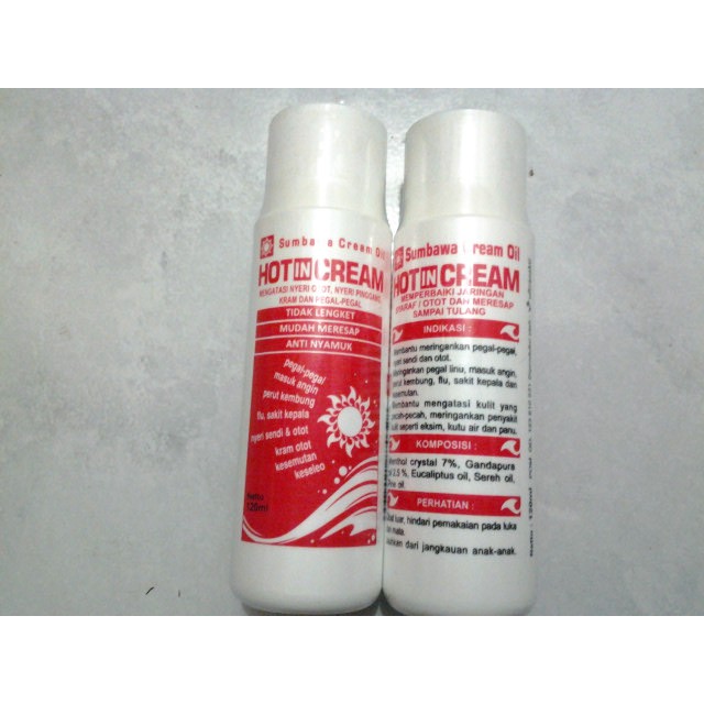 Jual HOT IN CREAM 120 Ml 60 Ml Botol Hot In GO 100 Ml HOTIN | Shopee ...