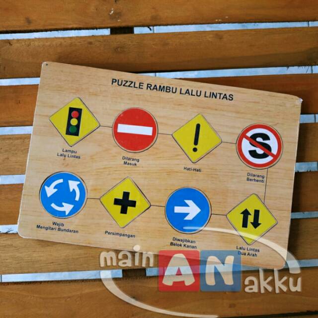 Jual Puzzle natural - Puzzle rambu lalu lintas | Shopee Indonesia