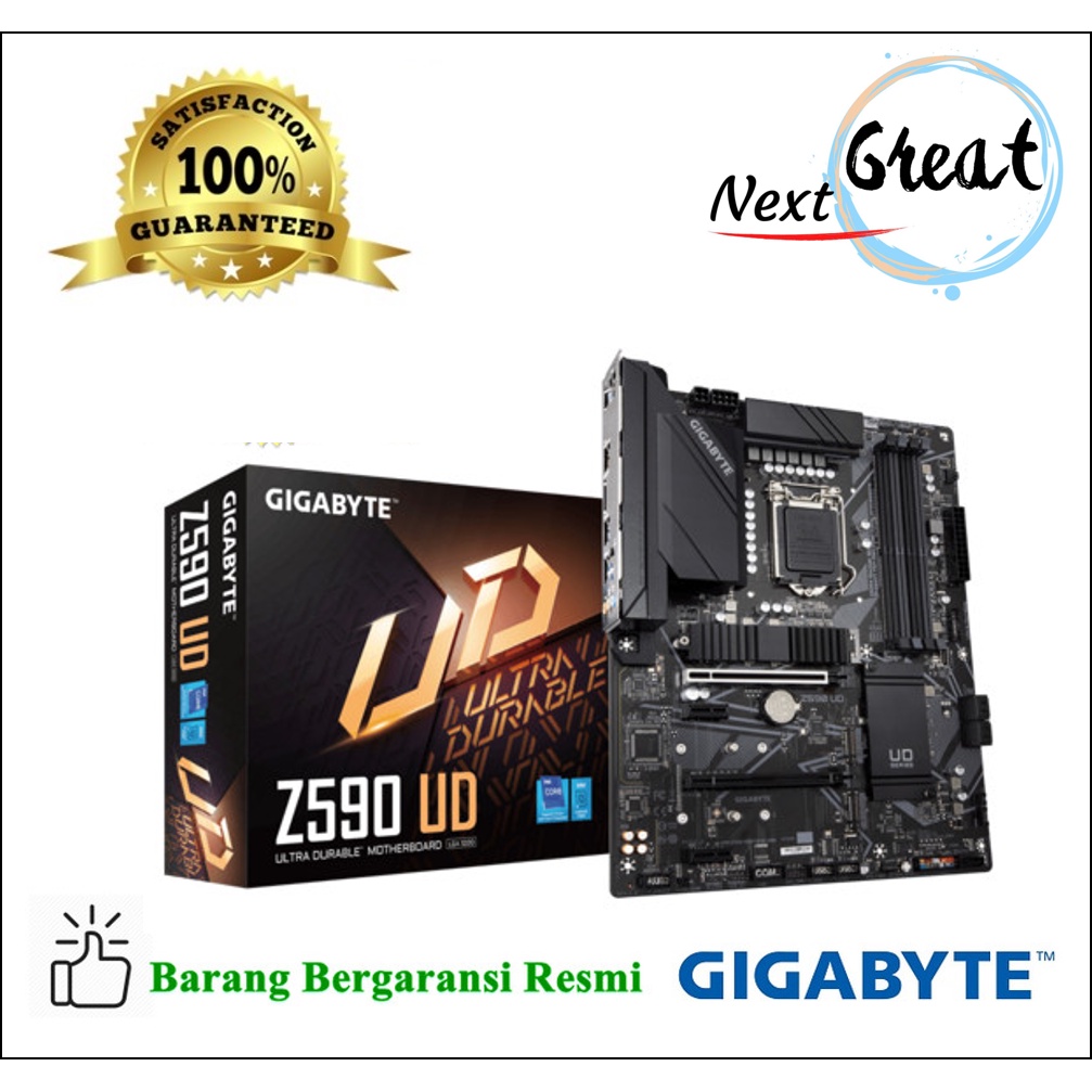 Jual Gigabyte Motherboard Z590 UD Socket LGA1200 4 x DDR4 ATX | Shopee ...