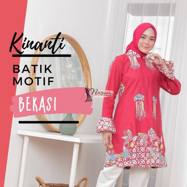 Jual Exclusive Batik Tunik Motif Bekasi Motif Tugu Bekasi dan Gedung ...