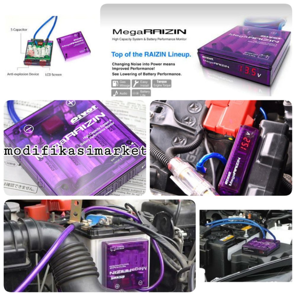 Jual PIVOT STABILIZER ACCU MEGA RAIZIN UNGGU EXTRA 3 KABEL GROUNDING ...