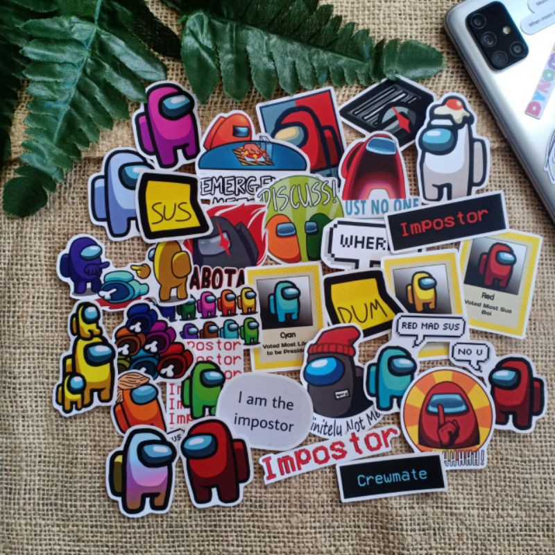 Jual Among Us Sticker Laptop Big size 30 pcs | Shopee Indonesia