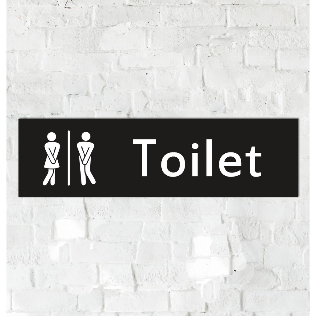 Jual Sign Toilet Akrilik | Sign Board WC Rest room | Sign Painted ...
