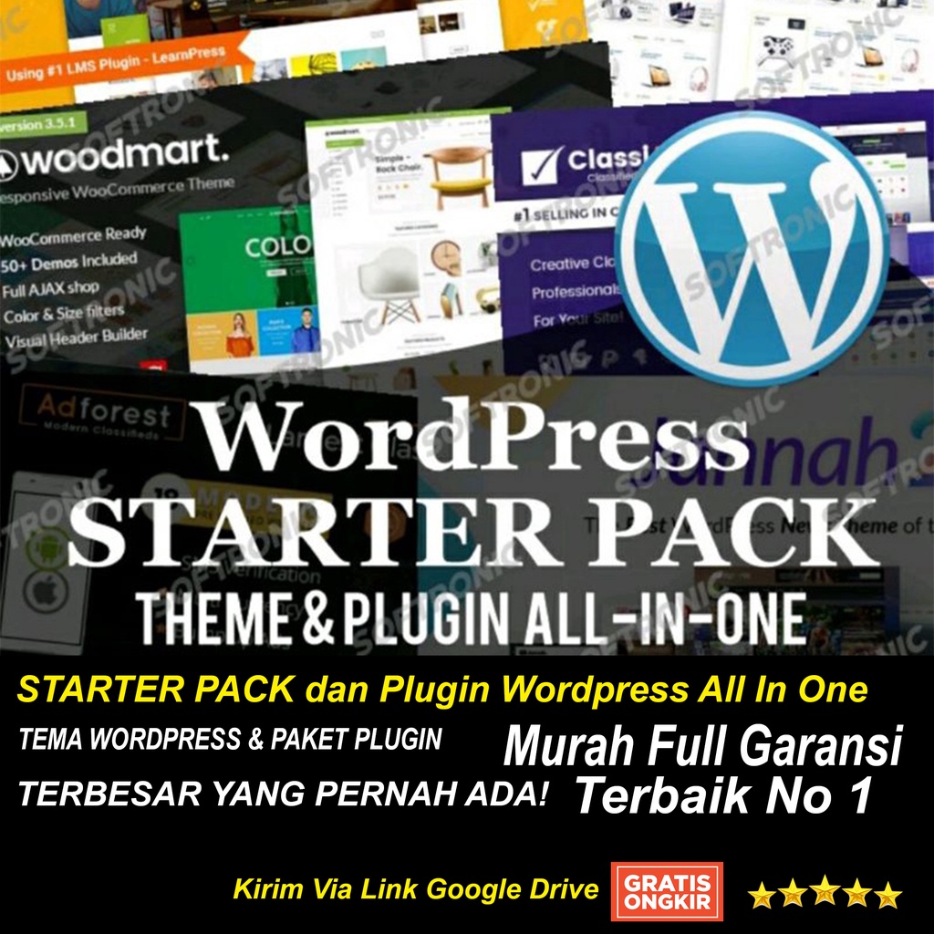 Jual STARTER PACK Template dan Plugin Wordpress All In One | Shopee ...