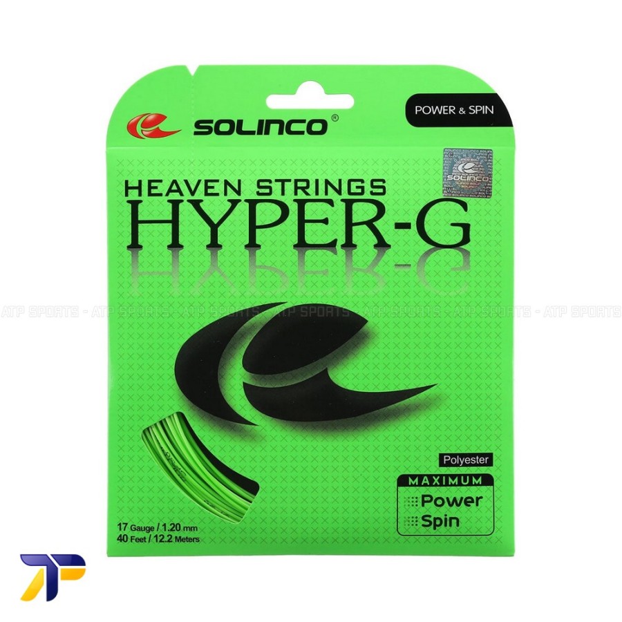 Jual Senar Tenis Tennis String Solinco Hyper G Hyper-G HyperG 17 1.20 120 Green Hijau | Shopee ...