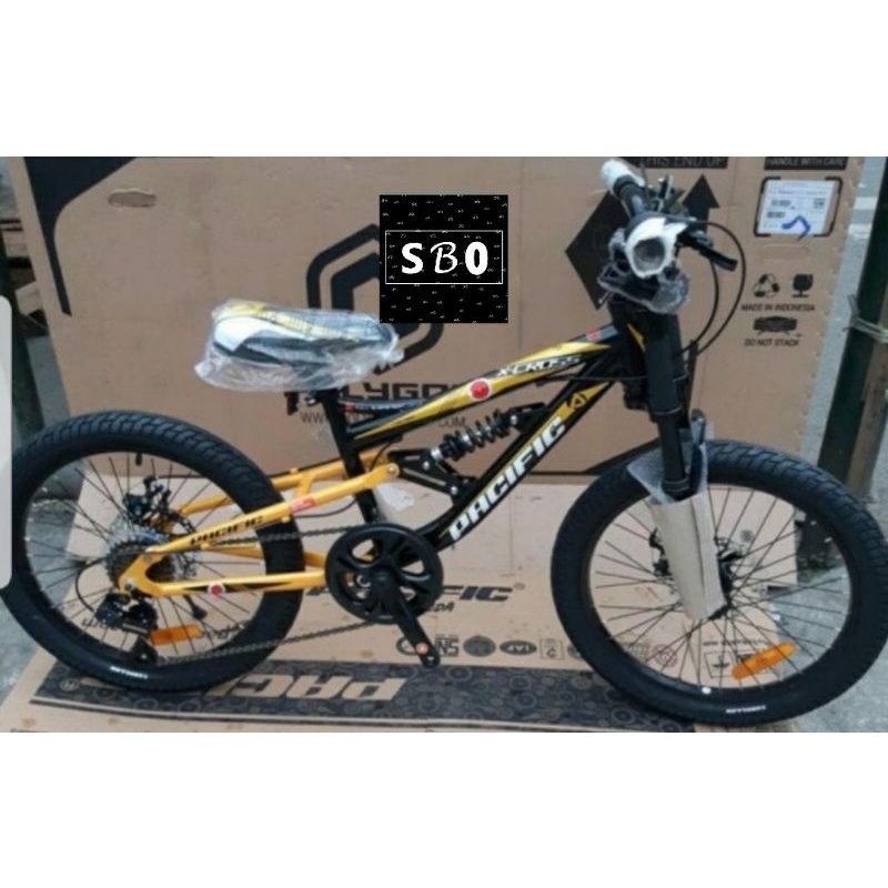 Jual Sepeda MTB 20 Inch Pacific Xcross Full Suspension | Shopee Indonesia