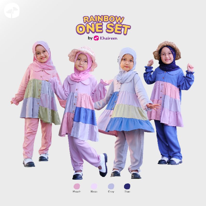 Jual RAINBOW ONE SET ORIGINAL BY KHAIREEN | Shopee Indonesia