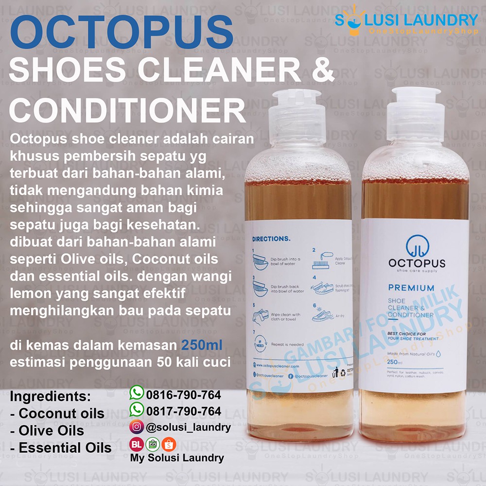 Jual Pembersih Sabun Cuci Sepatu Octopus Cleaner | Shopee Indonesia