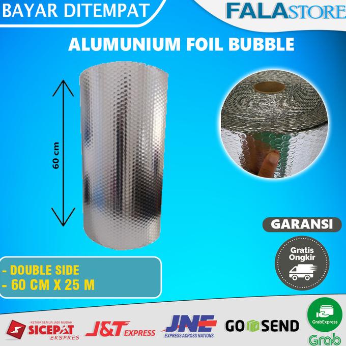 Jual Alumunum Foil Bubble Peredam Panas Atap Rumah Tebal Insulasi 25m ...