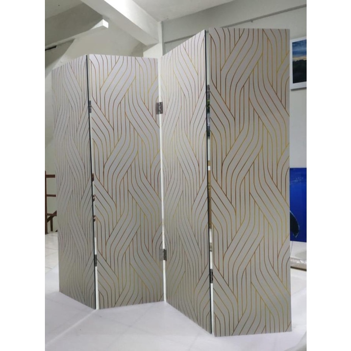 Jual Sketsel Room Divider Partisi Lipat - Golden Art Deco Custom ...