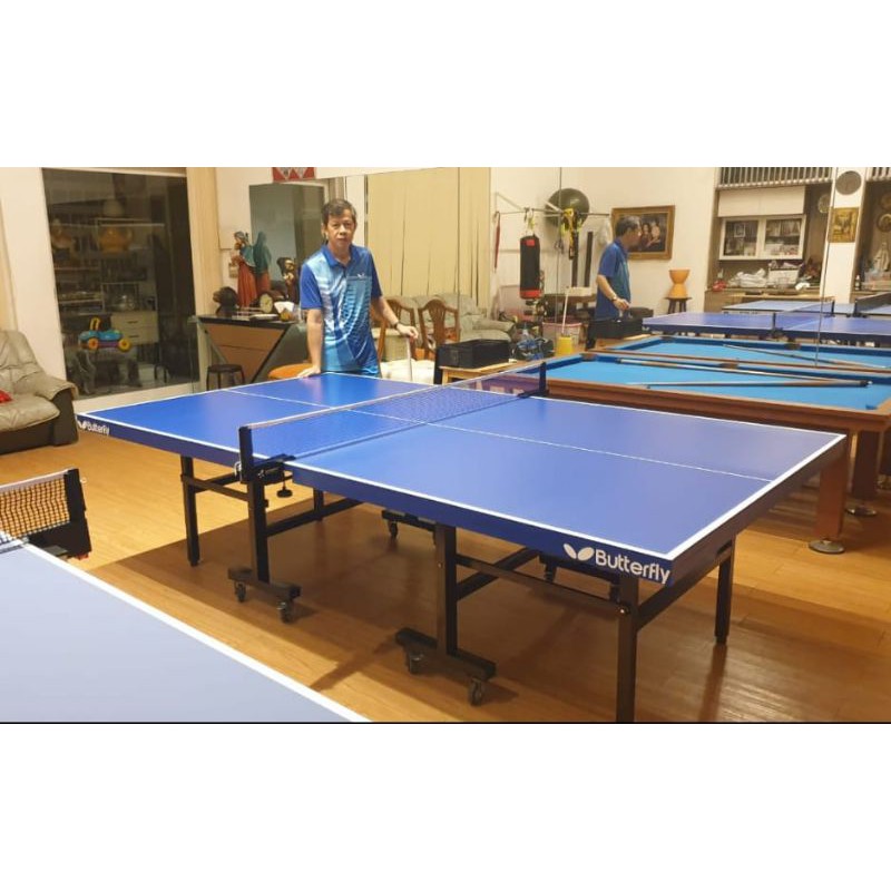 Jual Meja pingpong butterfly 25mm kaki super tebal komplit | Shopee Indonesia
