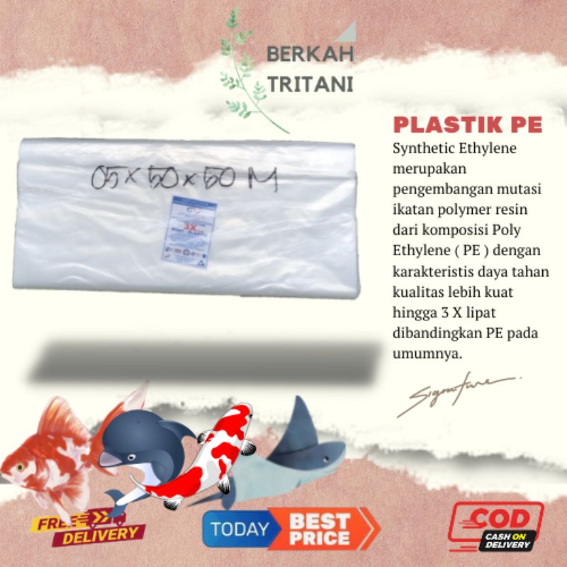 Jual Plastik Packing Ikan Roll GT Tebal 5 ( 50cm x50m) Khusus Plastik ...