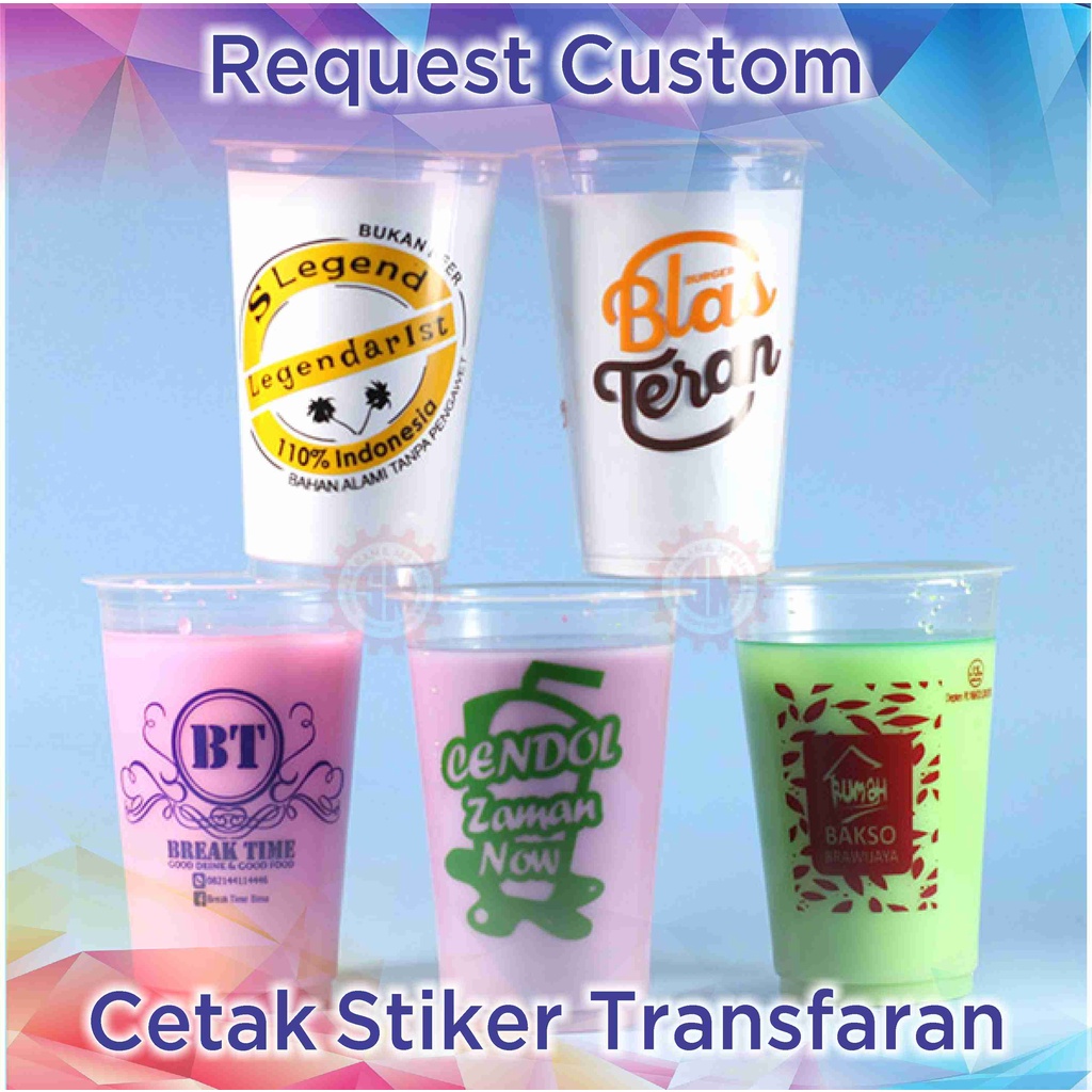 Jual Stiker Transfaran - Print and Cut Custom | Shopee Indonesia