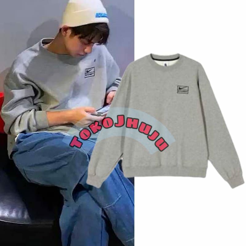 Jual Basic Sweater astro Bright CEKLIS HITAM LOGO win metawin bright ...