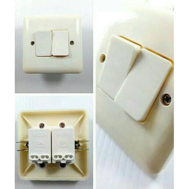 Jual KJYC Saklar Double Tanam | Shopee Indonesia
