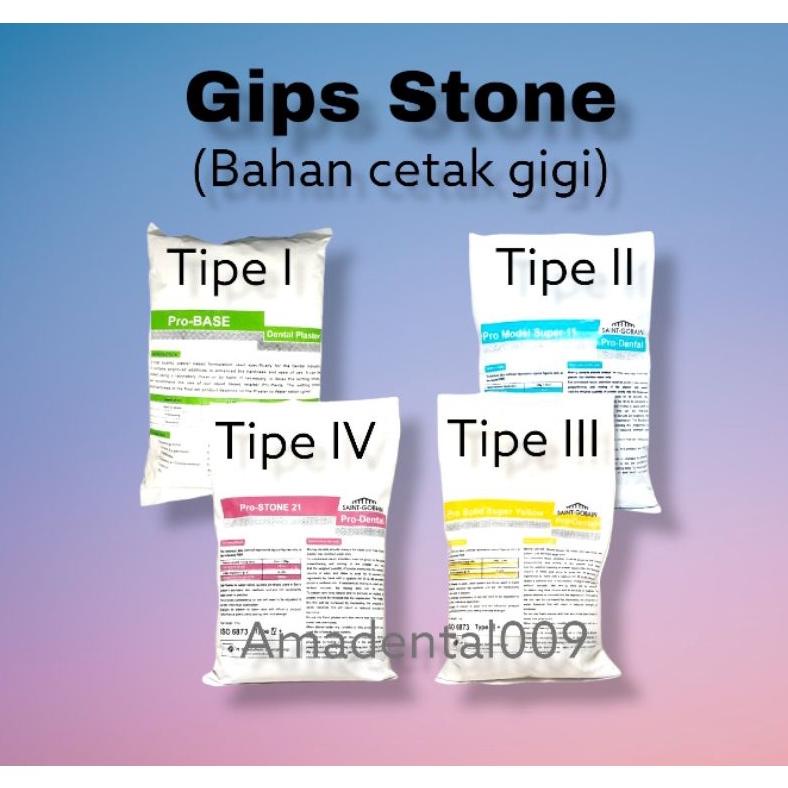 Jual Dental Stone Bahan Cetak Gigi Gips Stone Moldano Probase 1 Kg ...
