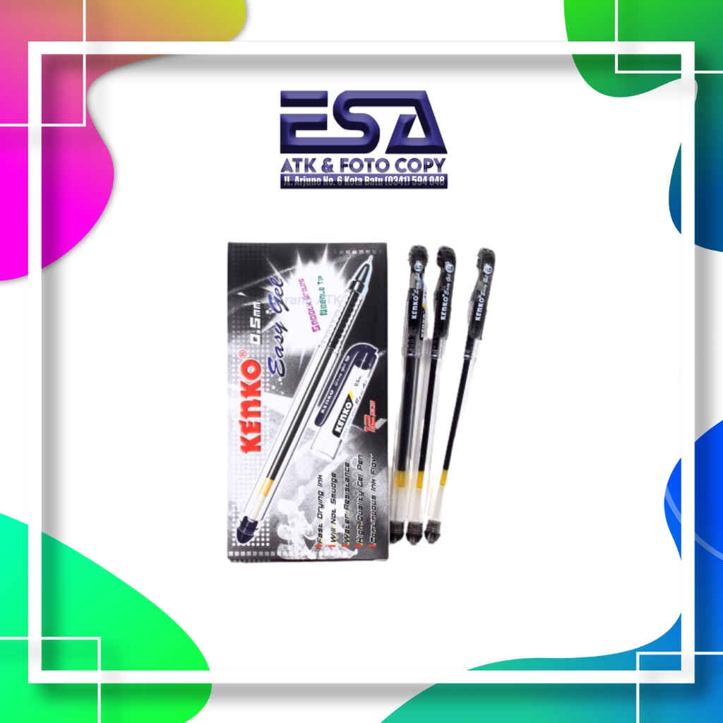 Jual Pulpen Pen Ballpoint Kenko Easy Gel 0.5mm | Shopee Indonesia