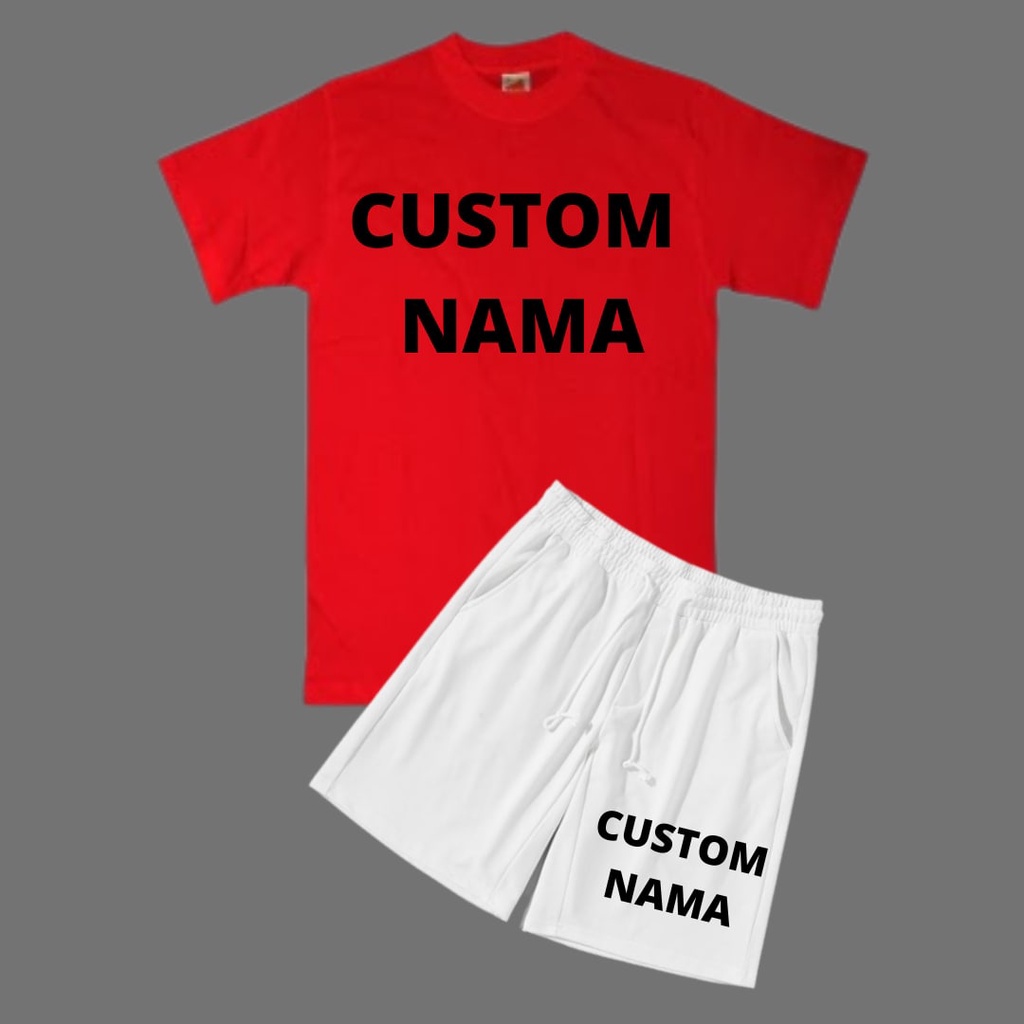 Jual May Clothing - 1 Set Custom Merah Putih 1 Set One Set Oneset Satu ...